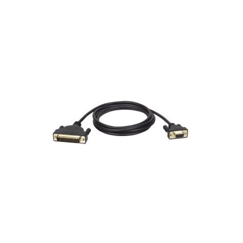 Tripp Lite by Eaton AT Serial Modem Gold Cable (DB25 to DB9 M/F), 6 ft ...